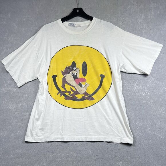 Warner Bros. | Shirts | Vtg 996 Looney Tunes Shirt Mens Lxl White Taz ...